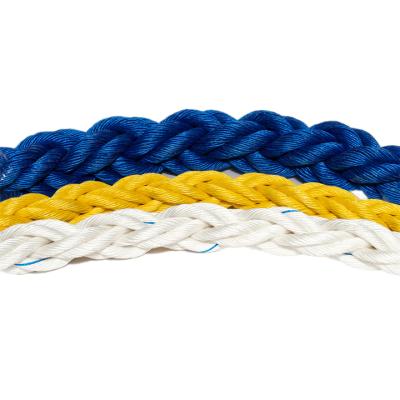 China 2mm 10mm 20mm 3 Strand PE PP Rope For Agriculture Marine Mariculture Packaging Fishing-Black White Red Blue for sale