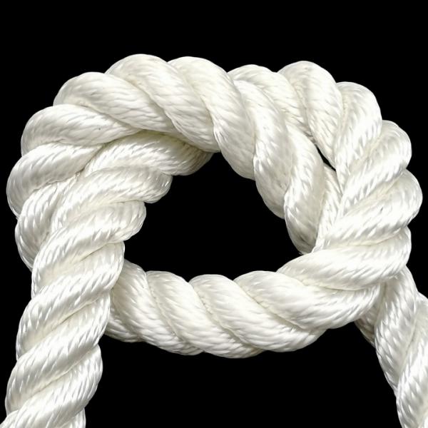 Quality 3 Strand Nylon Polyester PP Multifilament Marine Rope For Mooring Customizable for sale