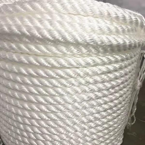 Quality 3 Strand Nylon Polyester PP Multifilament Marine Rope For Mooring Customizable for sale