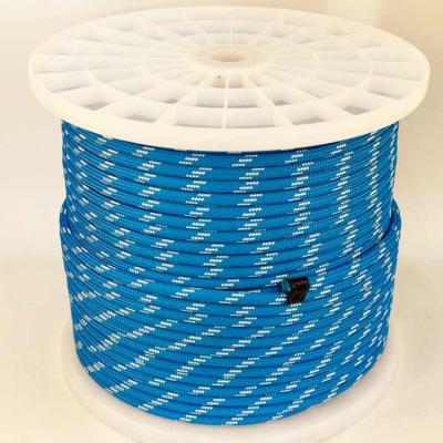 Cina 12 mm Uhmwpe doppia treccia copertura corda per navi marini barca yacht barca a vela cordone di ormeggio in vendita