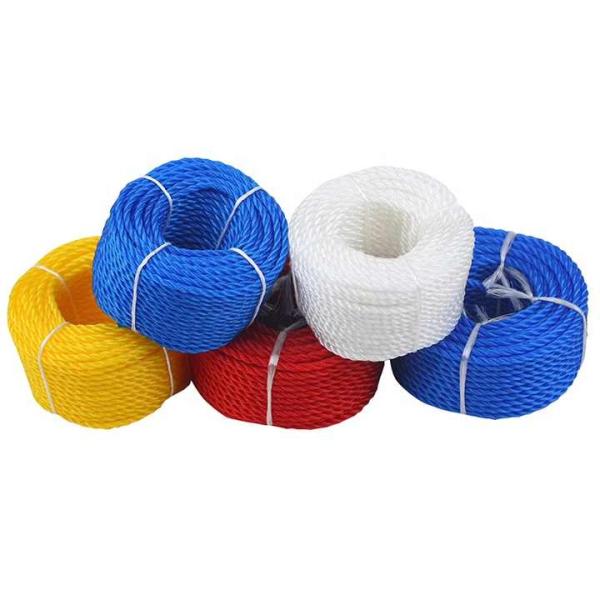 Quality 3 Strand Twisted Polypropylene Multifilament Colorful Rope PP Rope For Boat for sale