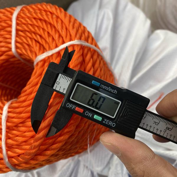 Quality Customizable Color 6MM 8MM High Tensile 3 Strand Polypropylene Strength Packing for sale