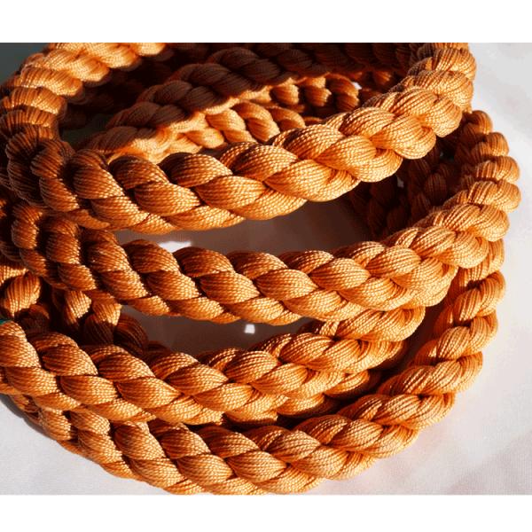 Quality PP 3 Strands Twisted Rope Polyester Tire Line Fishing Wire Packing Rope With for sale