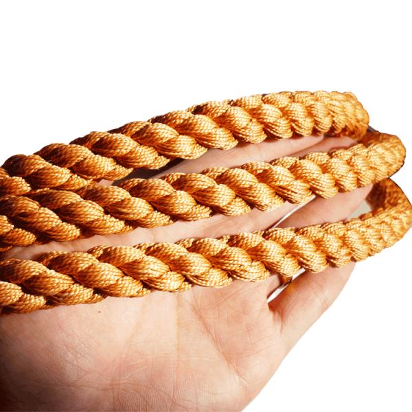 Quality PP 3 Strands Twisted Rope Polyester Tire Line Fishing Wire Packing Rope With for sale