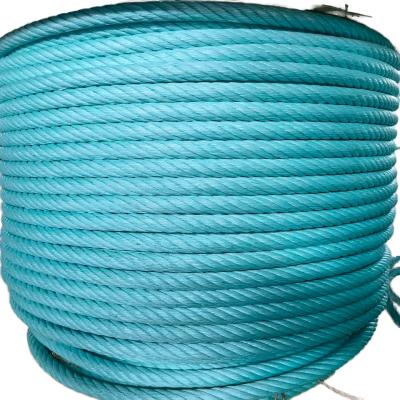 China 8 Strand Galvanized PP Combination Rope Fishing Use for sale