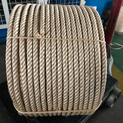 China High Strength Polysteel Twisted PP Rope 28mm For Fishing Marine Boat Pot Winches Docking for sale