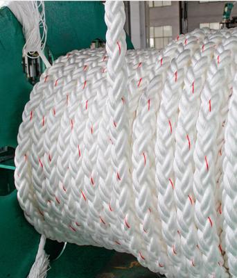 China High Strength 8/12 Strand Braided Hawser Polypropylene PP Mono Monofilament Nylon Marine Towing Rope for Mooring for sale