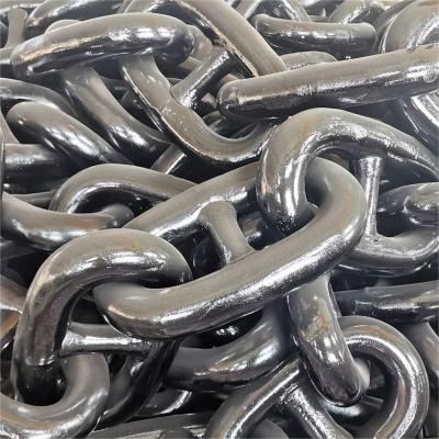 China ISO Standard U1 U2 U3 Marine Stud Link Anchor Chain Custom Length 27.5m Shot Offshore Mooring Chain for sale