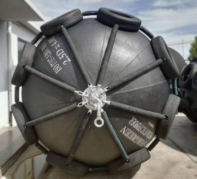 China Marine Rubber Fenders pneumatic CTN type with sling made of natural rubber providing strong tensile and wear resistant performance for sale