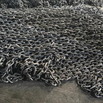 China Hot Dipped Galvanized G80 Lifting Marine Anchor Chain Rust Resistant for Marine Use for sale