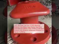 550T Tipo Tee Hierro Fundido HT200 Bollardos de amarre Bollardo fundido Bollardo de barco Bollardo marítimo Bollardos internacionales Bollardo de buque Bollardo de barco pequeño Bollardos de embarcación Bollardos galvanizados pulidos para equipamiento mar