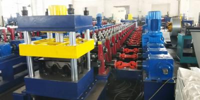 China 45x5x3m Higway Guardrail Roll Forming Machine With Pressure Vessel for sale
