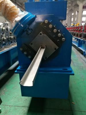 China C Channel U Profile Shutter Door Roll Forming Machine , Guide Rail Cold Forming Machine for sale
