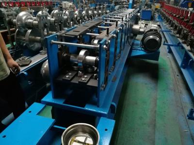 China C Channel U Profile Shutter Door Roll Forming Machine , Guide Rail Cold Forming Machine for sale