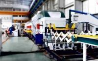 China 10-14m/Min Polyurethane Sandwich Panel Machine 8x2x2m 250kw for sale