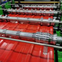 China 25m/Min Wall Panel Roll Forming Machine , 380V Double Layer Roll Forming Machine for sale