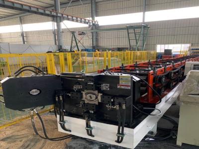 China Square / Round Downpipe Roll Forming Machine For 5'' Rain Gutter Downspouts for sale