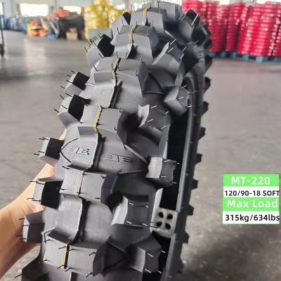 中国 6PR/8PR モーターサイクルのソフトオフロードタイヤ 120/90-18 120/100-18 280kpaの空気圧 販売のため