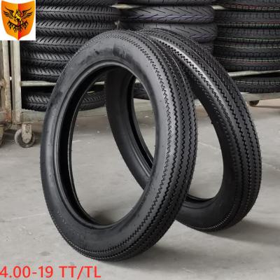 Cina 150 km/h velocità Sawtooth Pattern Pneumatico senza tubi per motociclette 4.00-19 per il mercato africano in vendita