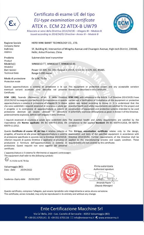 ATEX - Hefei WNK Smart Technology Co.,Ltd