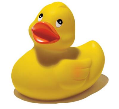 China Hot Selling Promotional Mini Floating Vinyl Rubber bath yellow Duck with squeaky function for sale