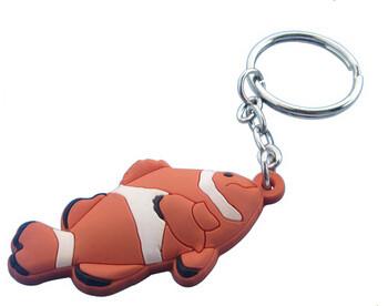 China Promotion Wholesale Latest Custom Made Mini Double Sided Cartoon Soft PVC Key Chain for sale