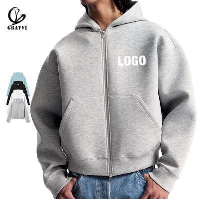 China Logo Printing Mens Grey Hoodie Relaxed Sleeves Customizable With Hooded Collar for sale