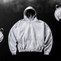 Quality Zip Up Vintage Wash Sweatshirt Retro Fleece Pullover Boxy Up Cropped Hoodies for sale