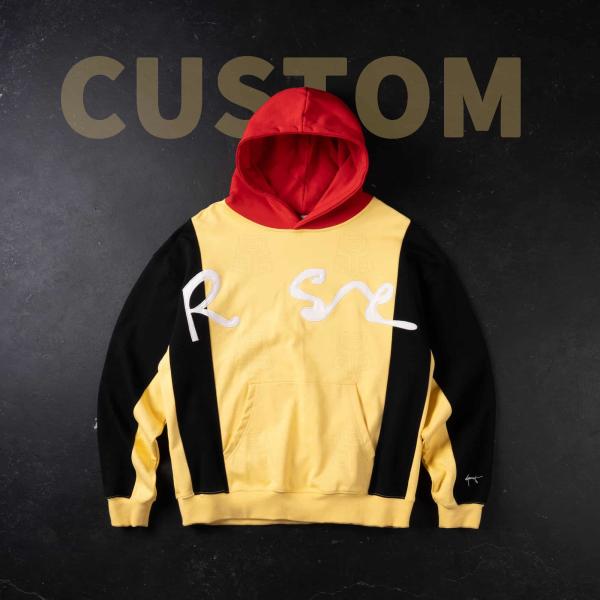 Quality Custom Embroidery Vintage Hoodies Color Block Overisize Hoodie For Streetwear for sale