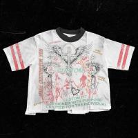 Quality Custom Graphic Print Paneled Streetwear T-Shirt for Independent Brands for sale