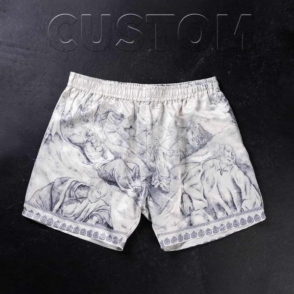 Quality Custom Digital Print Shorts 260GSM Cotton Streetwear for Men  for sale