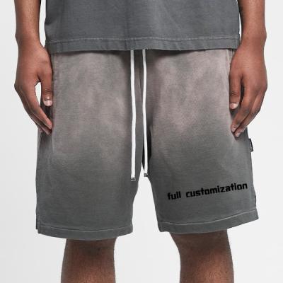 China Custom Heavyweight Vintage Wash Sweatshorts OEM Private Label Streetwear for sale