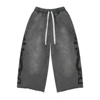 Quality Custom Vintage Wash Oversized Cropped Sweatpants Streetwear Wholesale OEM for sale