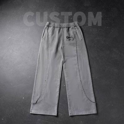 China Custom Cut and Sew Sweatpants Embroidered 380GSM Cotton OEM ODM for sale