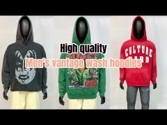 Custom 500gsm Oversized Acid Wash Hoodies for Your Brand