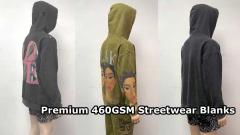 Premium 460GSM Acid Wash Cropped Zip Up Hoodie for Brands
