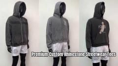 Custom Rhinestone Oversized Hoodies Manufacturer