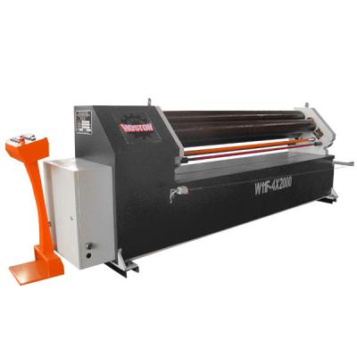 China Plate Roller Asymmetric Initial Pinch 3 Rollers Small Plate Rolling Machine W11F-4×2000 for sale