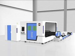 Maschine zum Schneiden von Stahlrohren mit CNC-Laserfaser