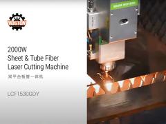6kw 10kw 12kw  Fiber Laser Cutting Machine High Power With Rotary And Exchange Platform 2060