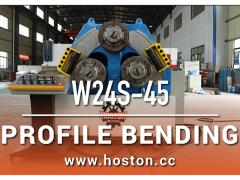 W24S Full Hydraulics Profil de Alumínio Máquina de Dobragem Profil Bender