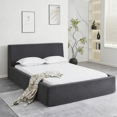 China Vacuum Compressed Foam Bed With Headboard, Modern Frameless Queen King Platform Bed, Foldable Boneless Bed In A Box for sale