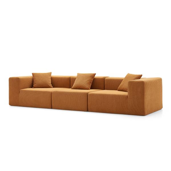 Quality Simple Reclining Boneless Sofa Set With Expandable Function Vacuum Packaging for sale