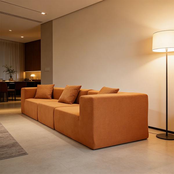 Quality Vacuum Sealed Modular Office-Friendly Ottoman Matching Pillow Space-Saving for sale