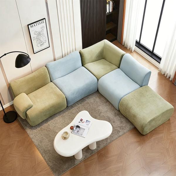 Quality Vacuum Pack Sectional Couches Luxury Living Room Sofa Modular Compressed Sofa Set Furniture for sale