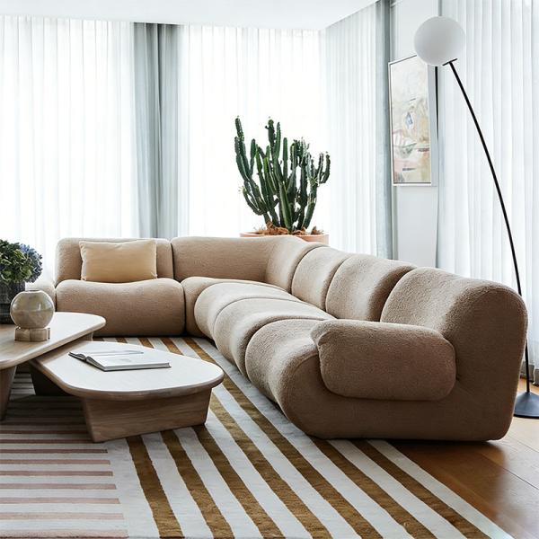 Quality Modern Vacuum Sealed Pack Couch Modular Sectional Full Sponge Compressed Frameless Living Room Sofa Set Furniture for sale