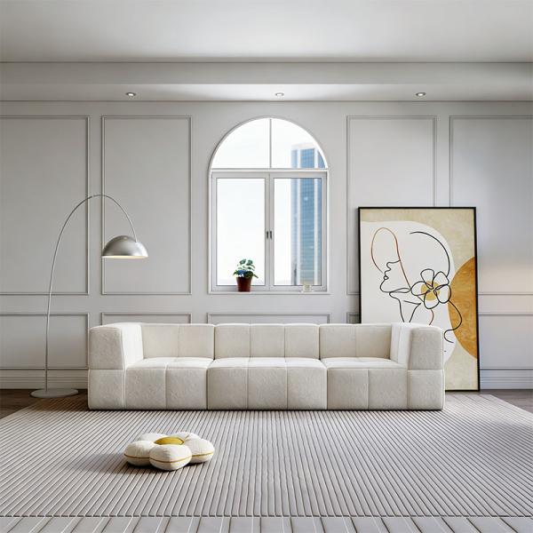 Quality Vacuum Pack Sectional Couches Luxury Living Room White Cloud Sofa Modular Compressed Sofa Set Furniture for sale