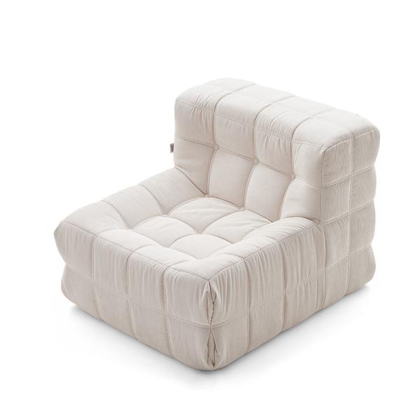Quality Luxury Modern Brown Vacuum Compression Sofa For Living Room Single 1 Seat for sale