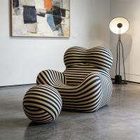 Quality Modern Minimalist Single Compression Sofa Corduroy Texture Leisure Lazy Living for sale