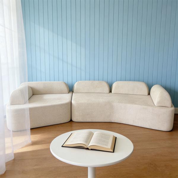 Quality Modern Vacuum Packing Compressed Sofa For Living Room Furniture Modular Sofa Luxury Fabric Corner Sofa Couch Set for sale